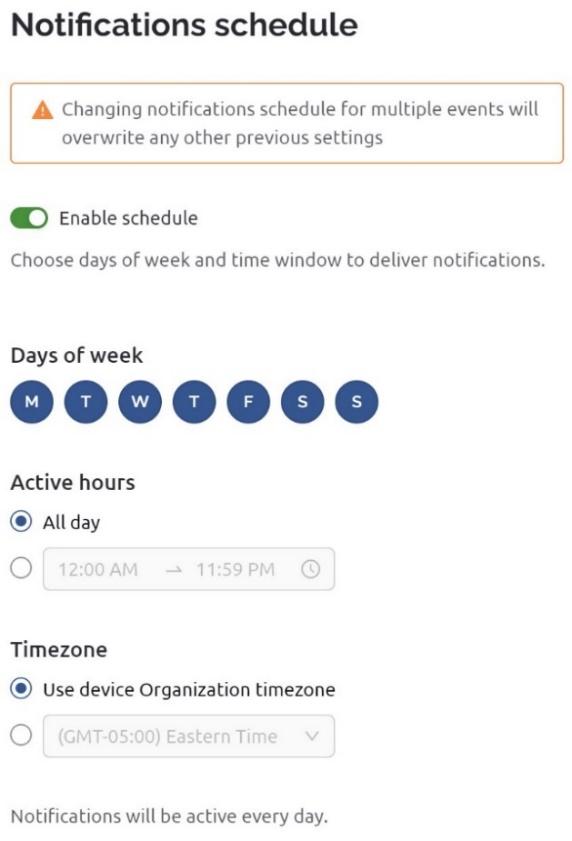 Schedule Notifications – Zeptive
